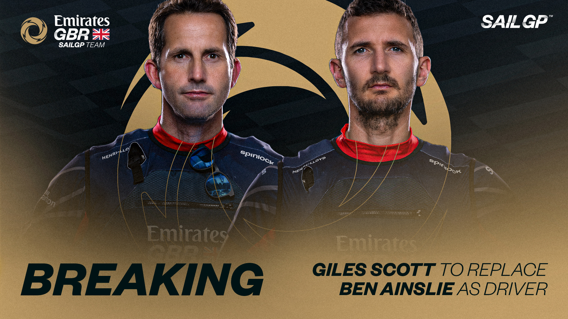 Ben Ainslie steps down as Emirates GBR driver; Giles Scott handed helm