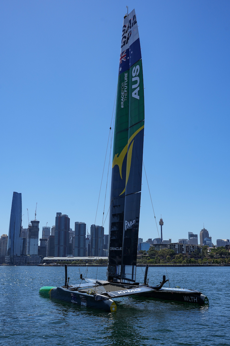 Australia SailGP Team touchdown on Sydney Harbour | SailGP