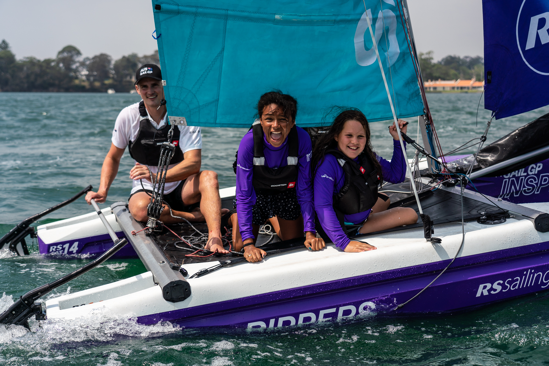 First-ever SailGP Inspire Learning Camp on Lake Macquarie | SailGP