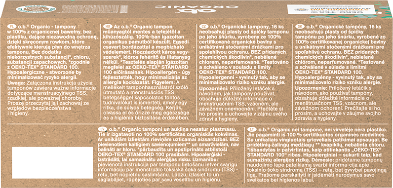 o.b.® Organic | o.b.®