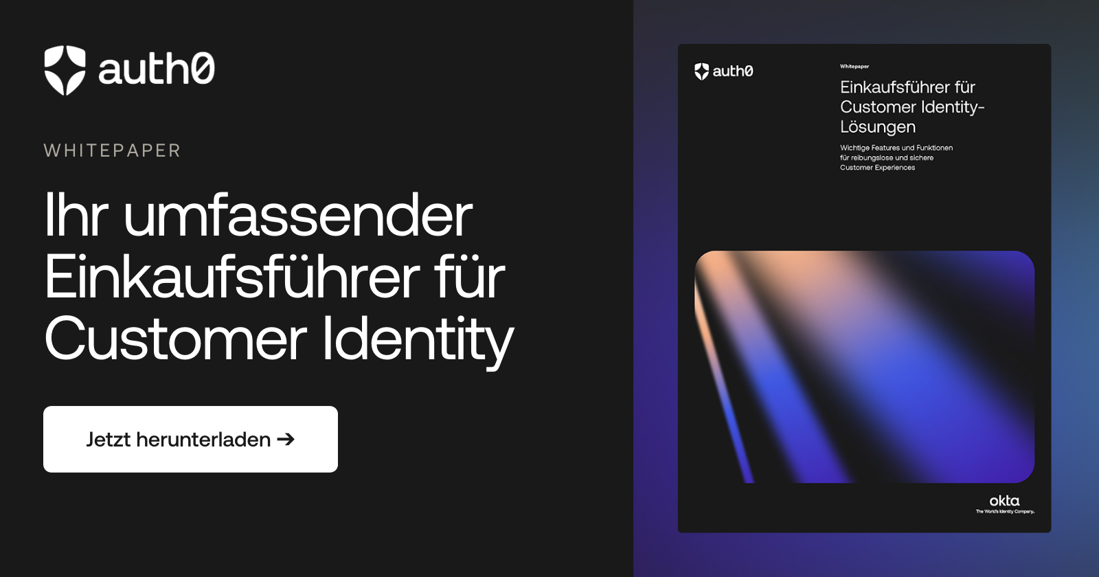 Auth0 | Ihr umfassender Einkaufsführer für Customer Identity | Auth0