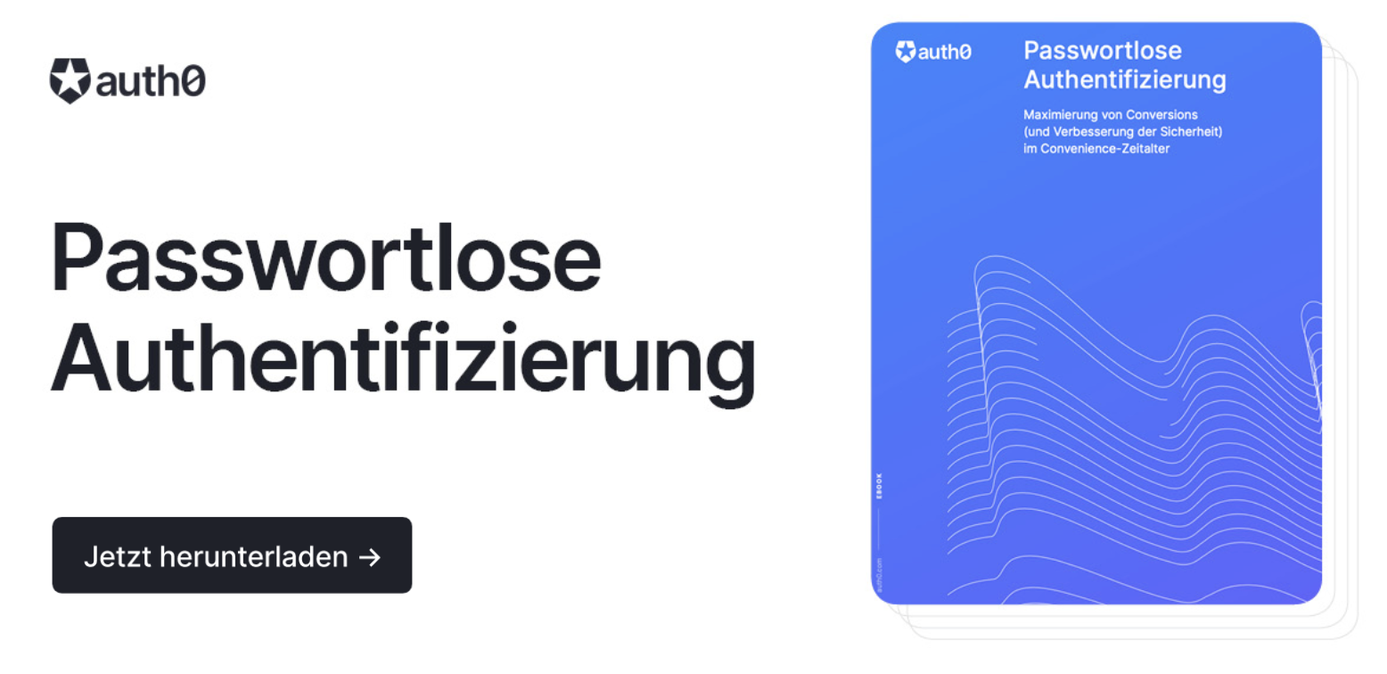 Auth0 | Passwortlose Authentifizierung