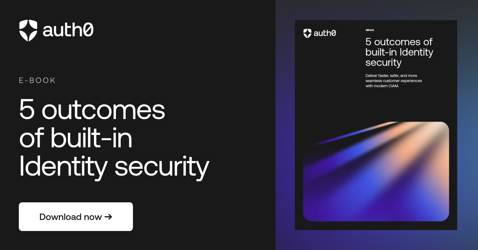 Auth0 | 5 outcomes of built-in Identity security