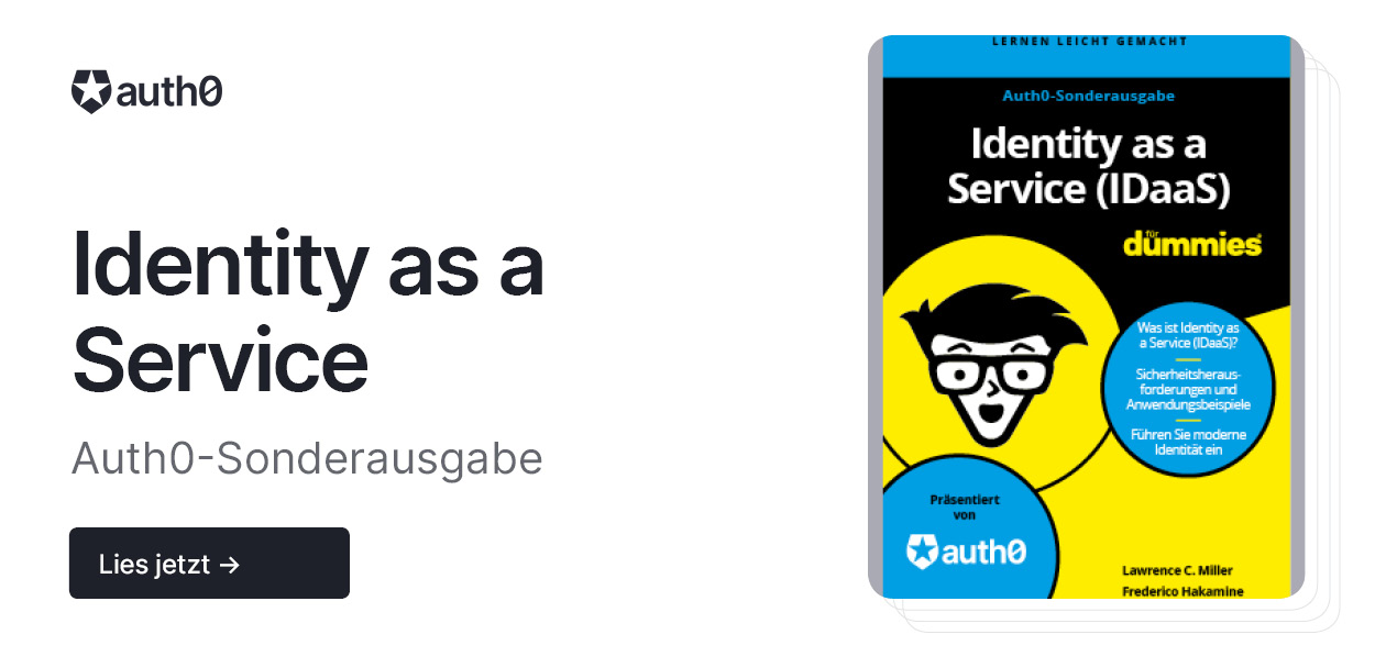Auth0 | IDaaS für Dummies: Ihr Handbuch zu Identity as a Service