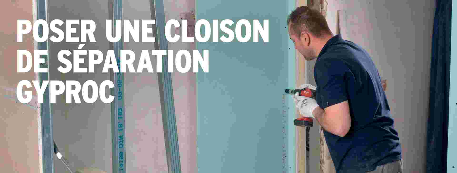 Faire une cloison en Gyproc | GAMMA.be