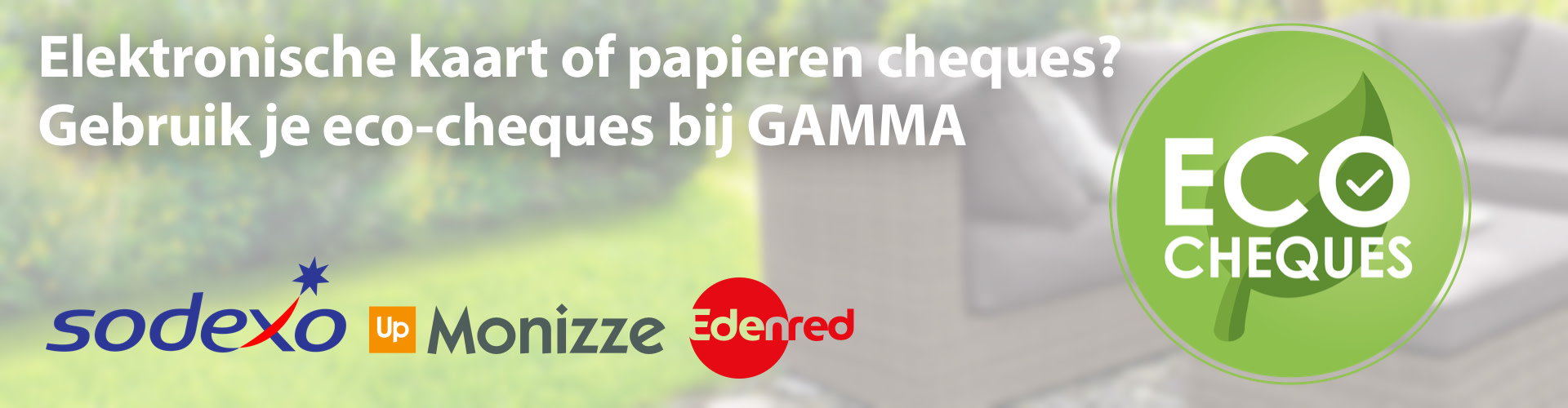 Betalen met EcoCheques | GAMMA België