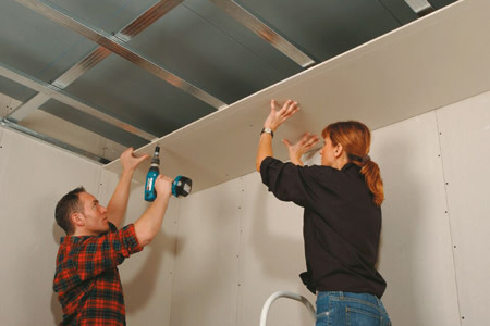 Poser du Gyproc au plafond | GAMMA