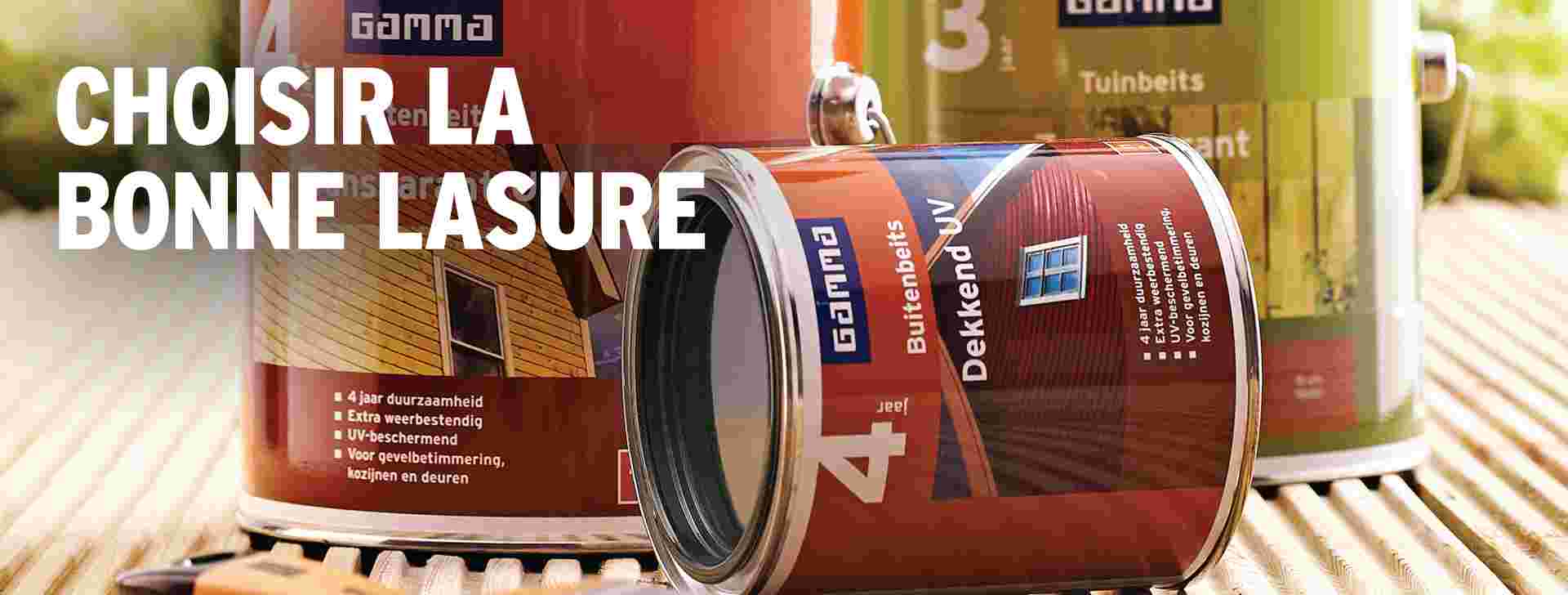 Lasure : laquelle choisir ?| GAMMA.be