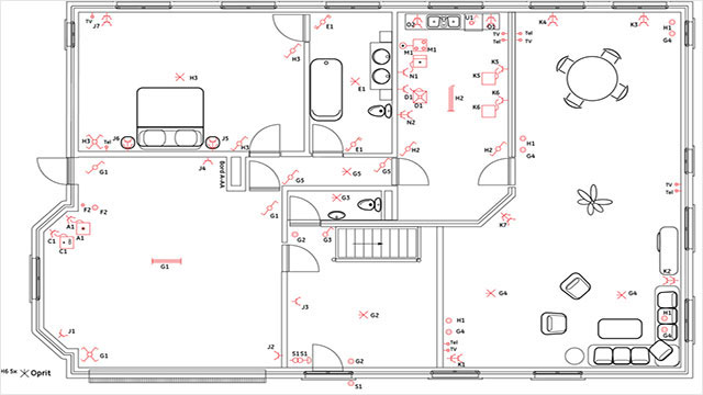Hoe maak ik een situatieschema van de elektrische installatie?