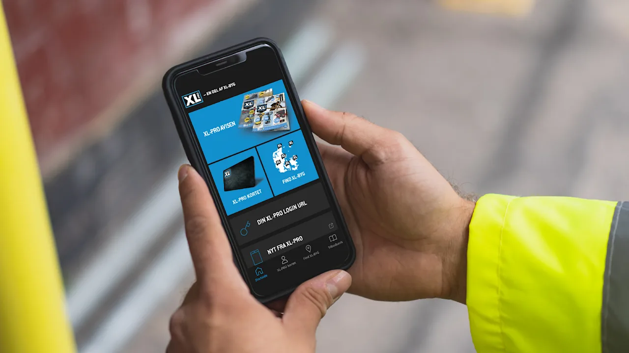 Forside Hurtigt overblik med XL-PRO app'en