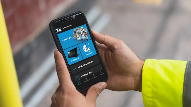 Forside Hurtigt overblik med XL-PRO app'en