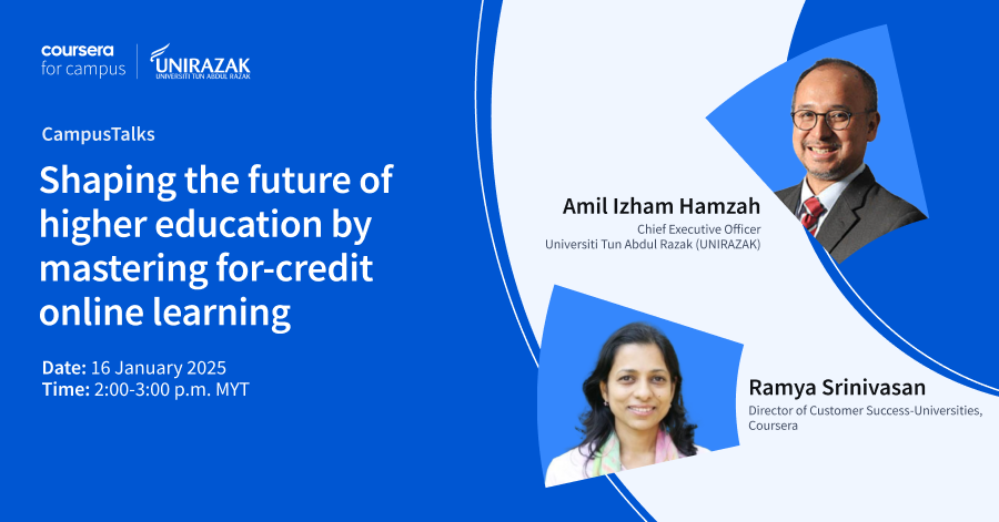 Coursera Webinar | CampusTalks with Universiti Tun Abdul Razak | Coursera