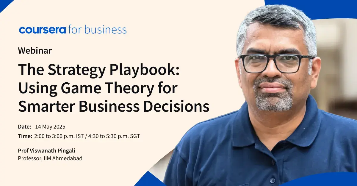 Coursera Webinar | Strategy Playbook: Using Game Theory for Smarter ...