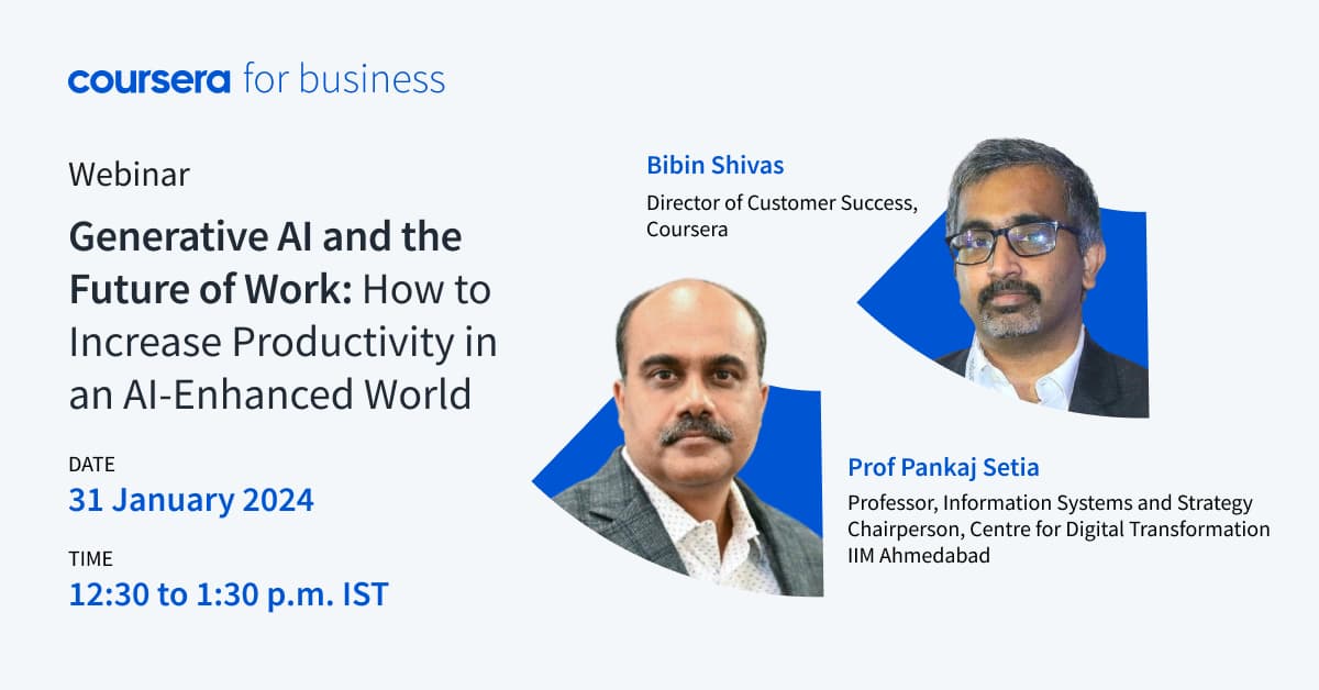 Coursera Webinar | Generative AI and the Future of Work: How to ...