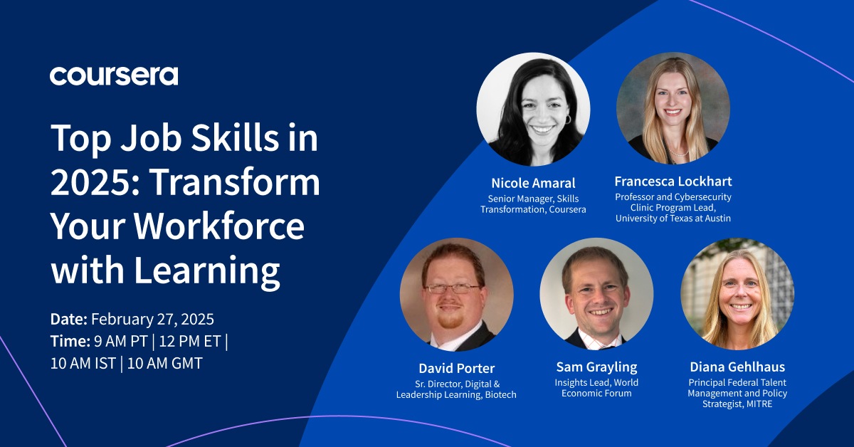 Coursera Webinar | Top Job Skills in 2025 | Coursera