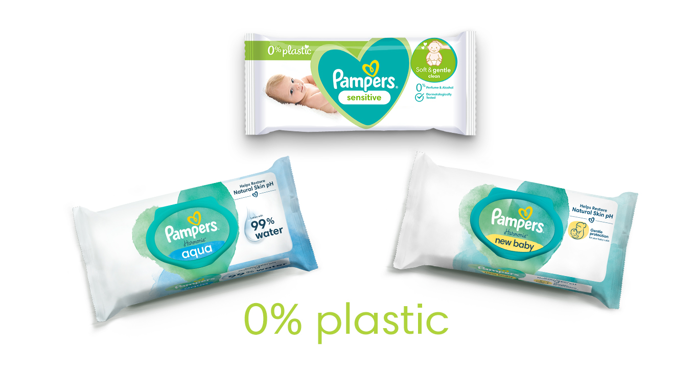 Pampers® Sensitive™ 0% PLASTIC Baby Wipes | Pampers UK