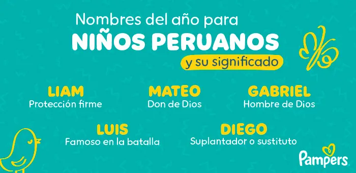 Nombres del año para niños y niñas peruanos | Pampers® Perú
