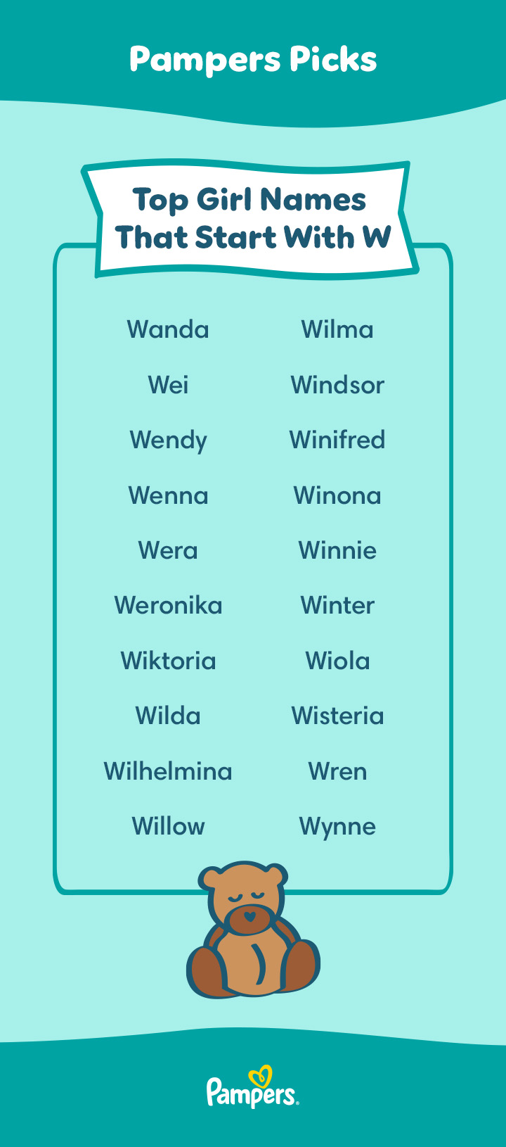 W Girl Names