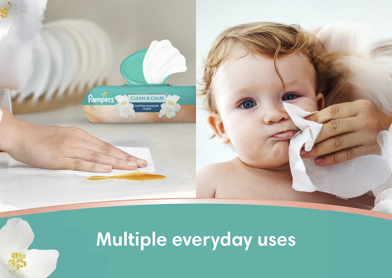 Clean & Calm™ Wipes | Pampers