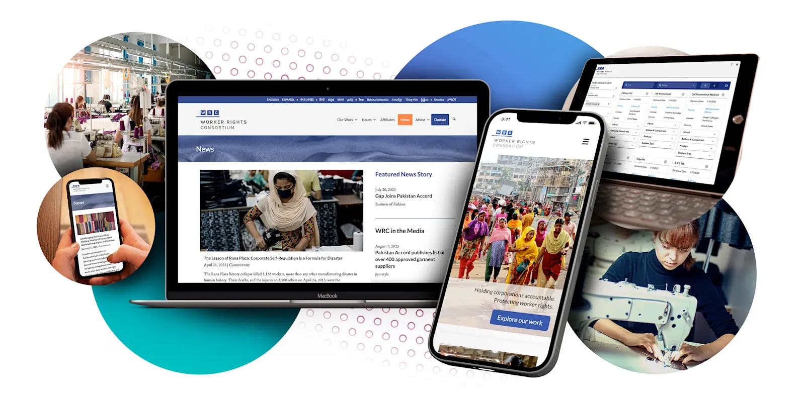 Web Design and Development for Worker Rights Consortium | Goodbeast