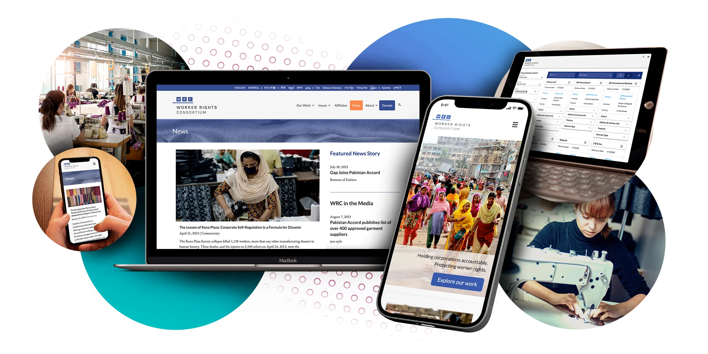 Web Design and Development for Worker Rights Consortium | Goodbeast