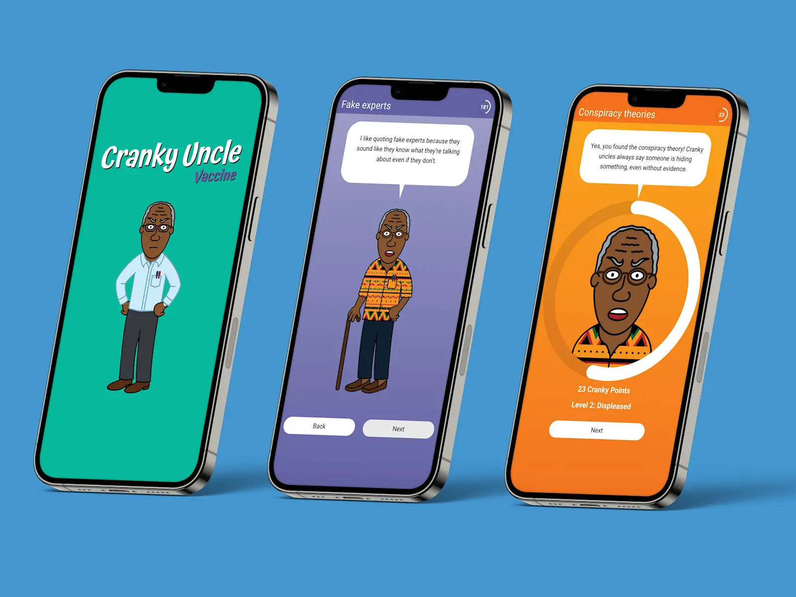 Mobile Game Development Case Study for Cranky Uncle Vaccine | Goodbeast