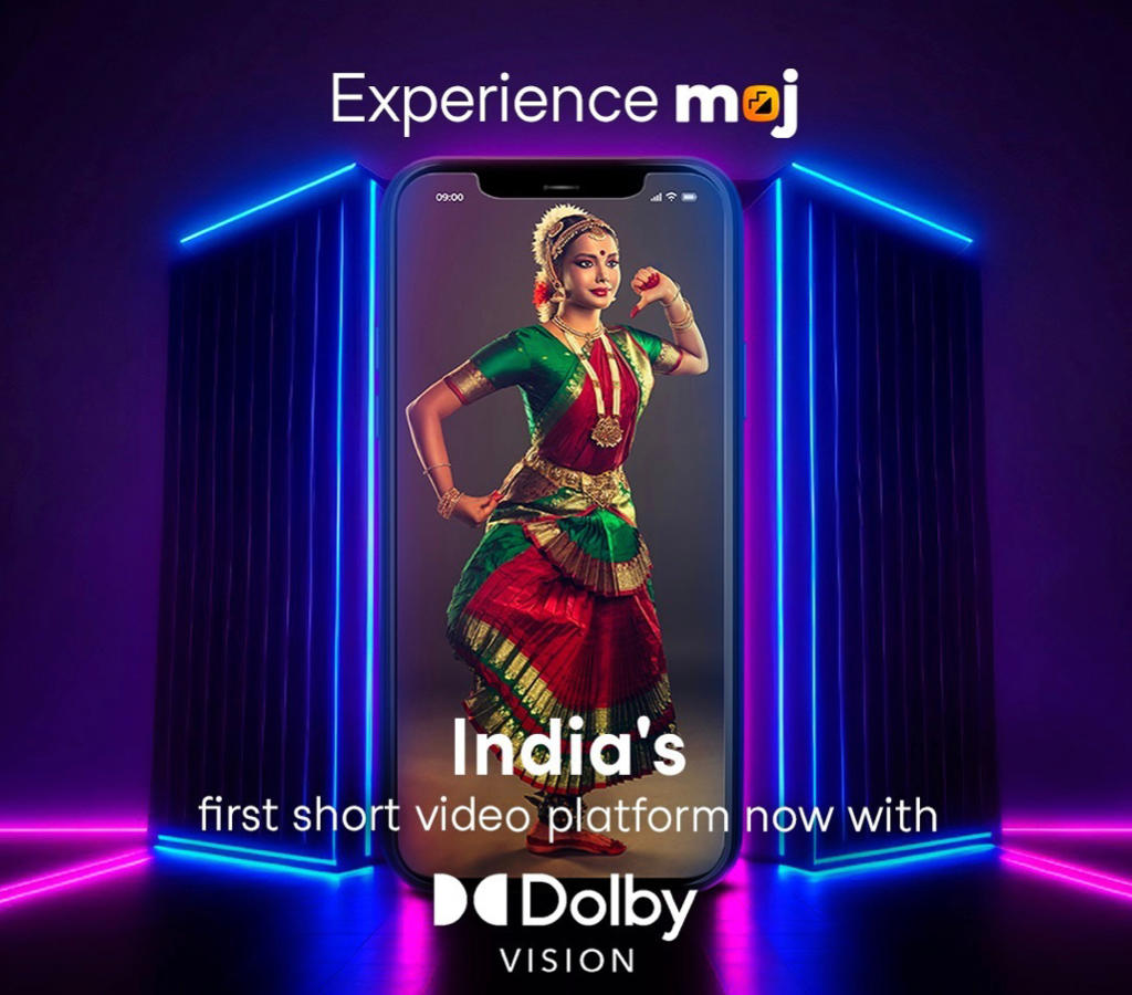 Moj Becomes First Indian Social Media Platform to Integrate Dolby Vision