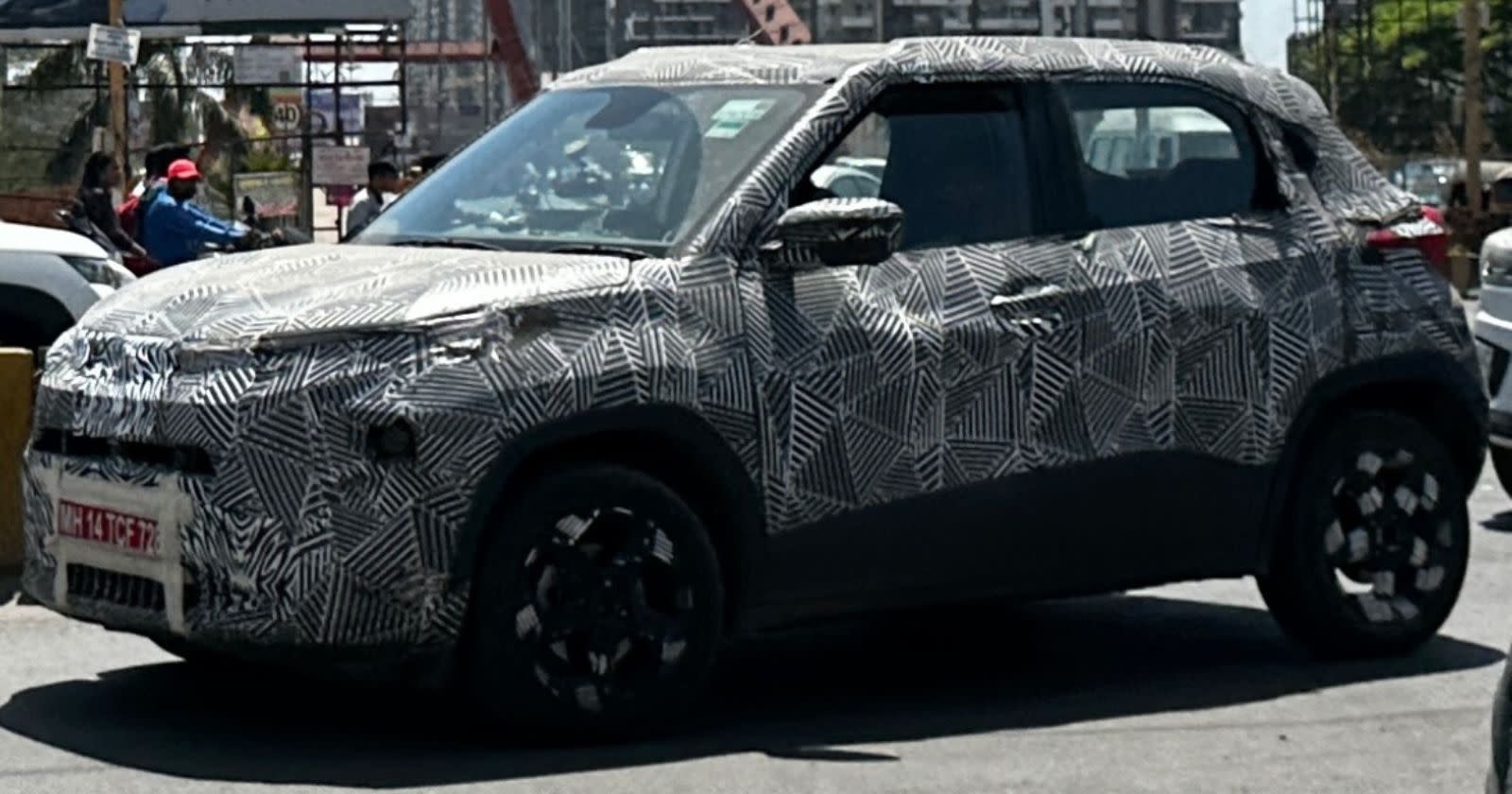 Tata Punch Facelift Spotted Testing For First Time