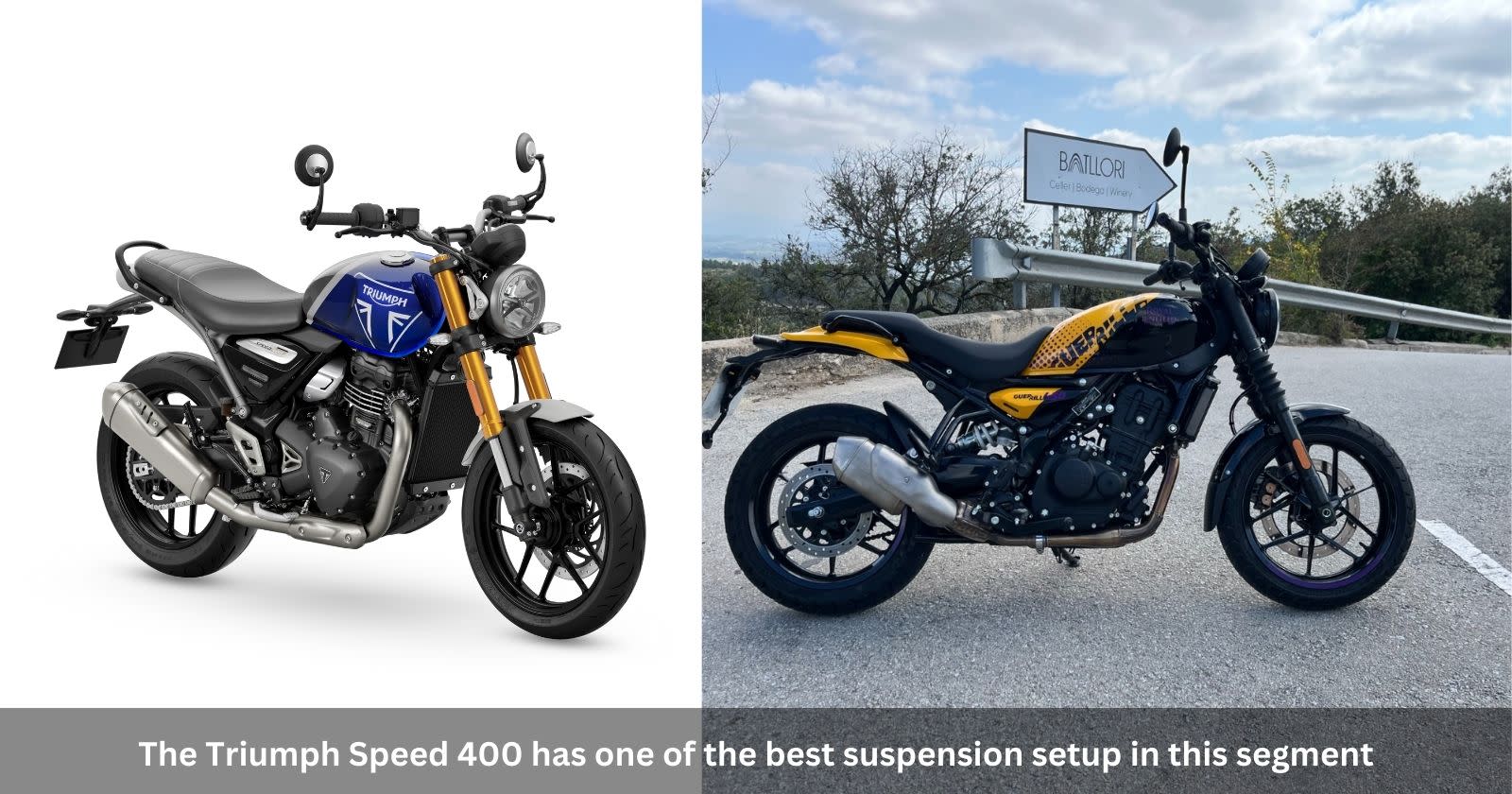 Royal Enfield Guerrilla 450 vs Triumph Speed 400: Spec Comparison