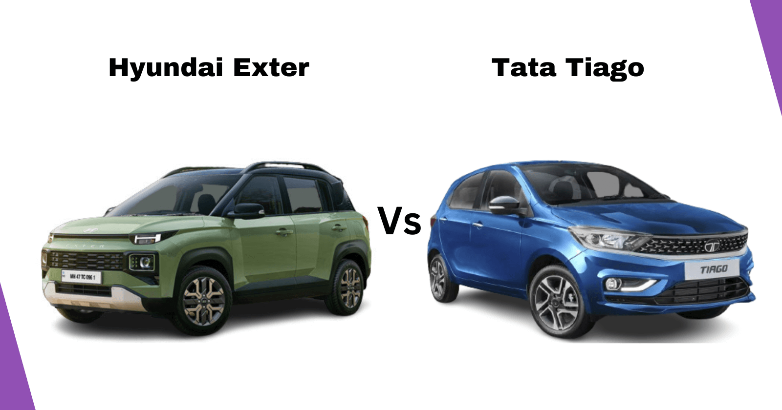 Hyundai Exter vs Tata Tiago: A Comprehensive Comparison