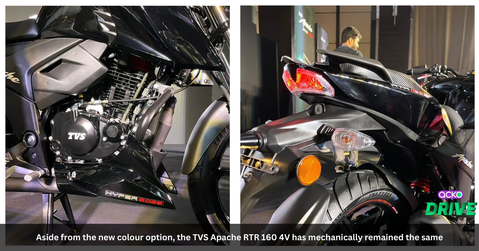 TVS Apache RTR 160 4V “Black Edition”: Image Gallery