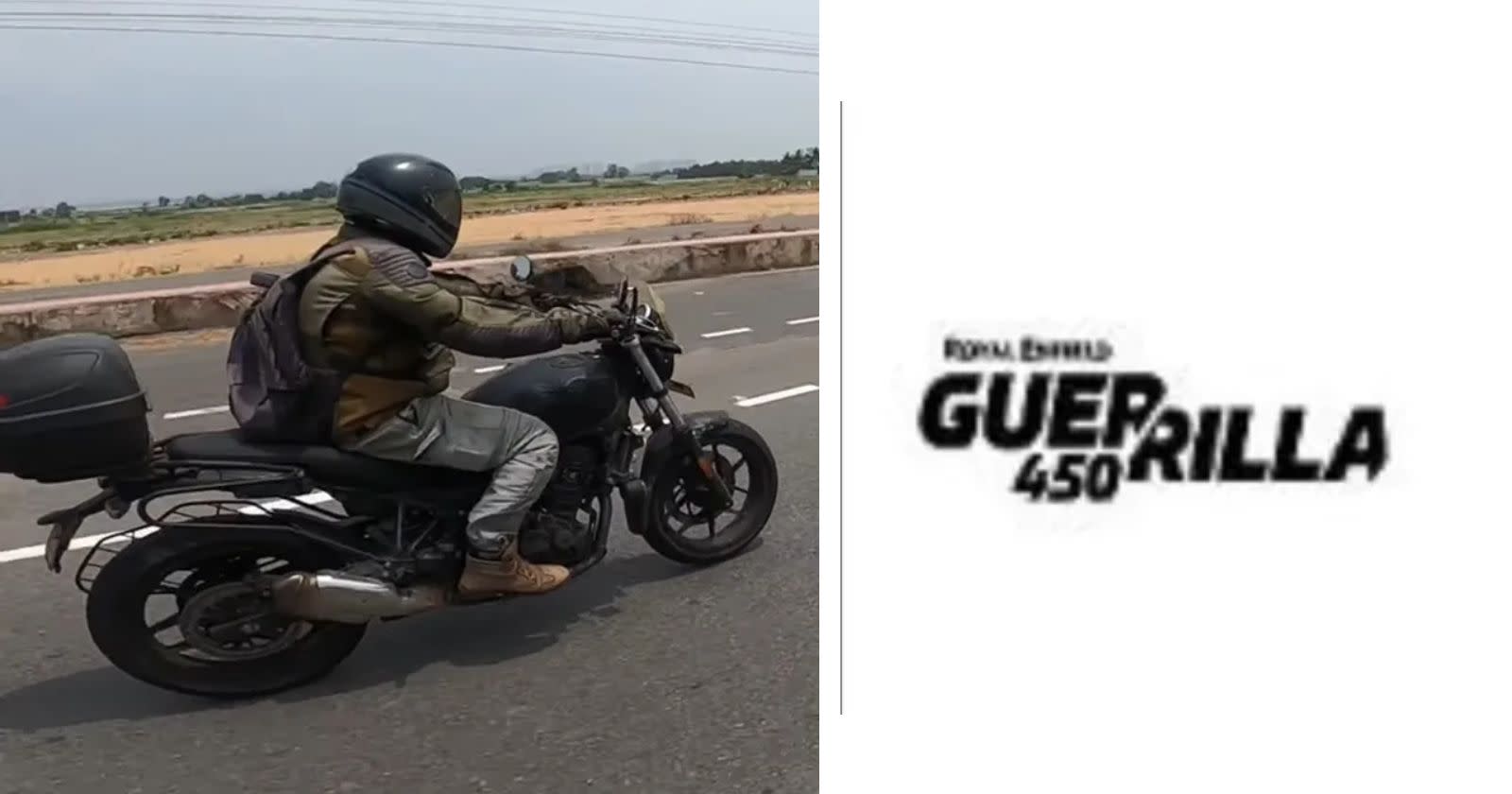 Royal Enfield Guerrilla 450 Official Logo Leaked