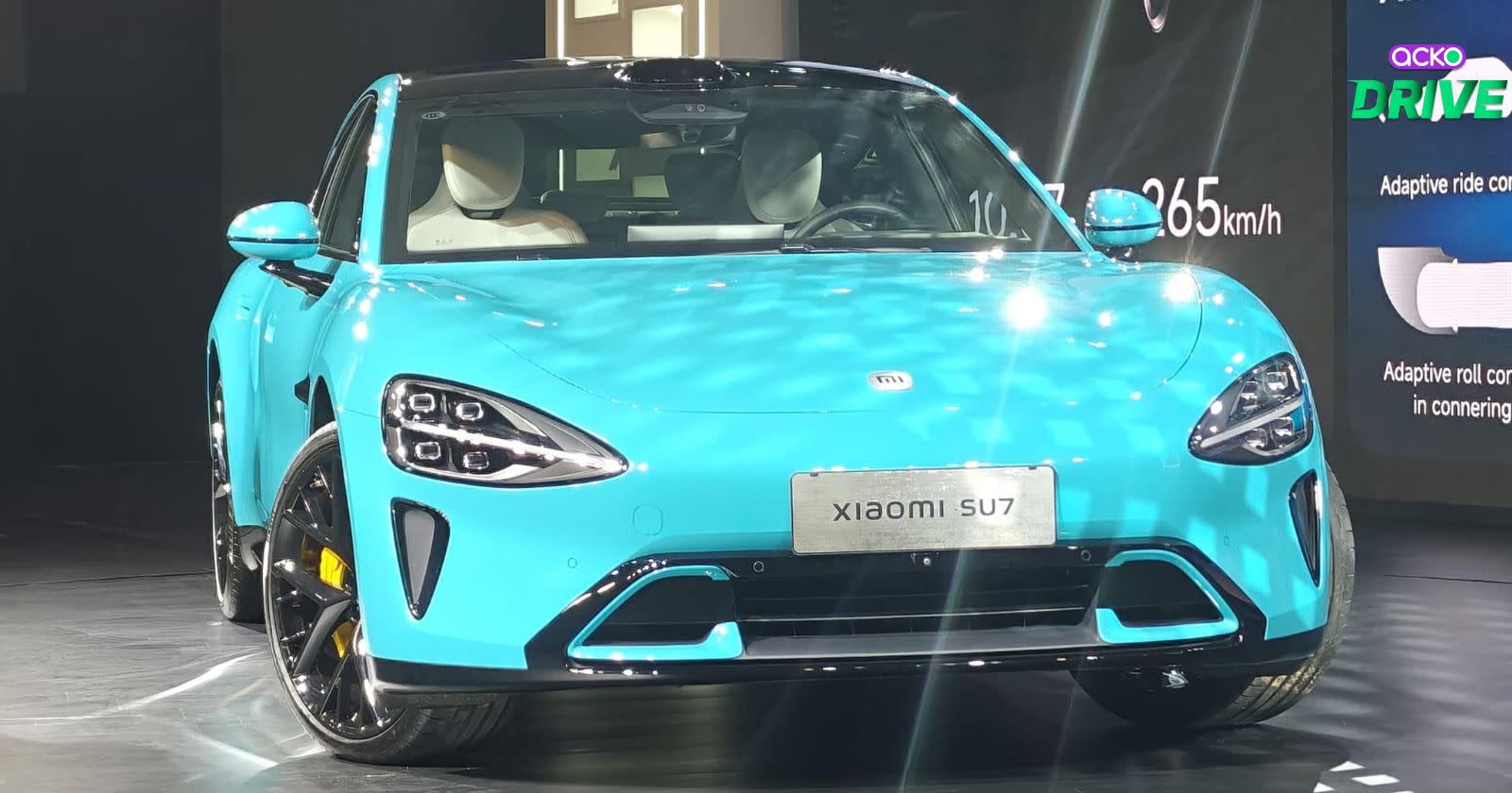 Xiaomi SU7 Electric Sedan Showcased In India