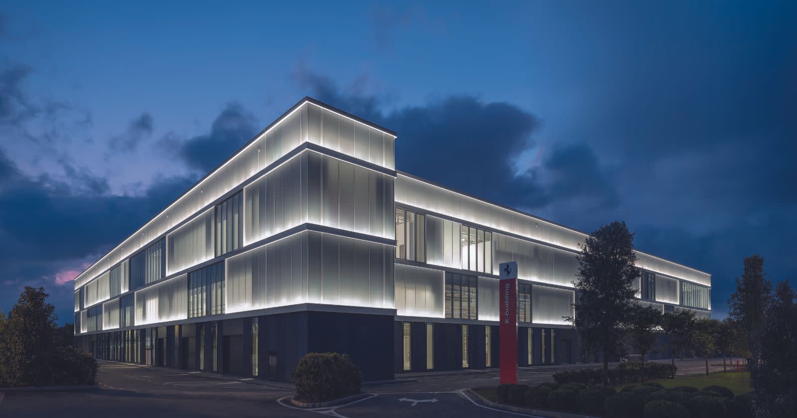 Ferrari Unveils New E-Building In Maranello, Italy