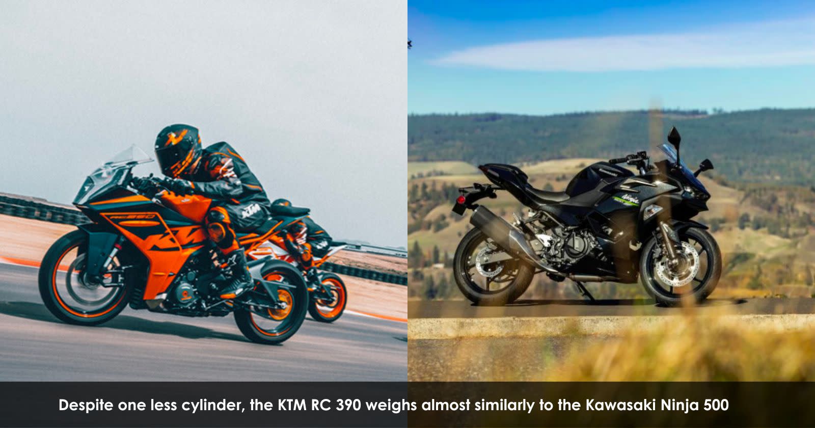 Kawasaki Ninja 500 vs KTM RC 390: Image Gallery