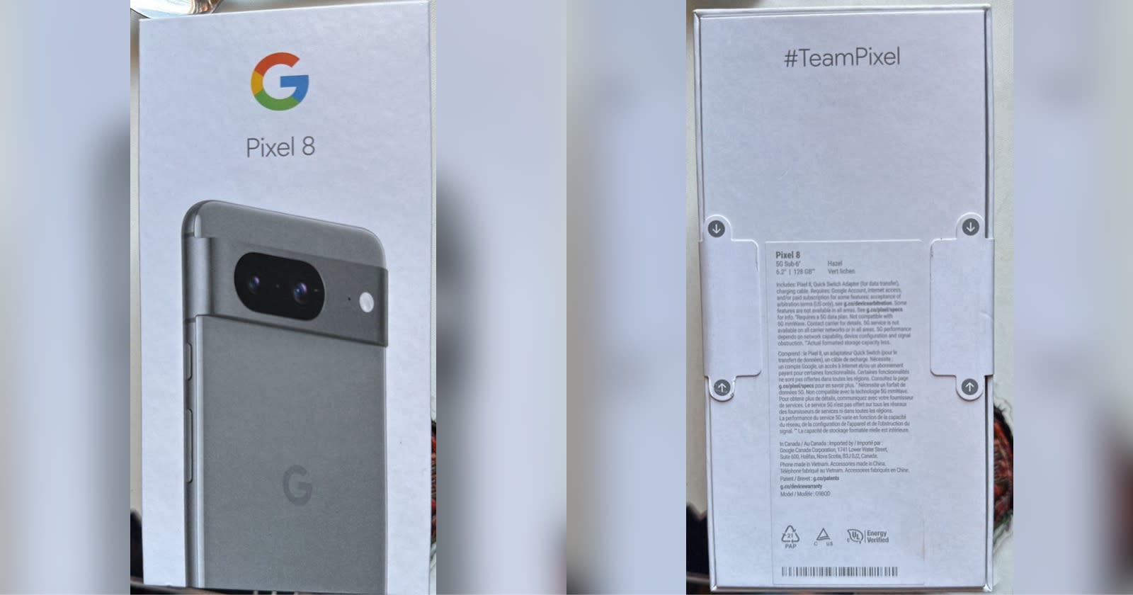 Google's Pixel 8 Retail Box Revealed Before October 4 Launch