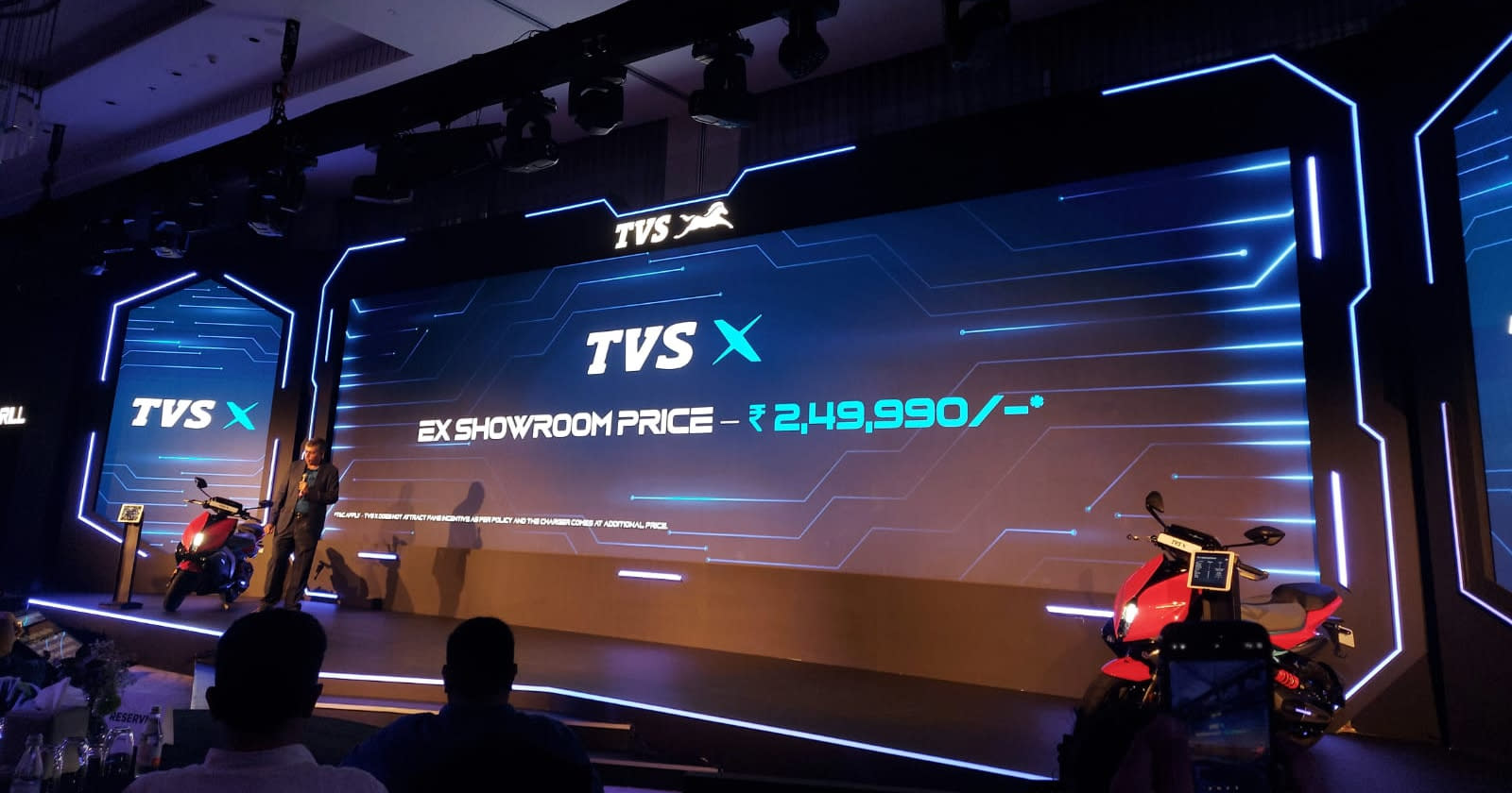 TVS X Electric Scooter Launched at Rs 2.5 Lakh