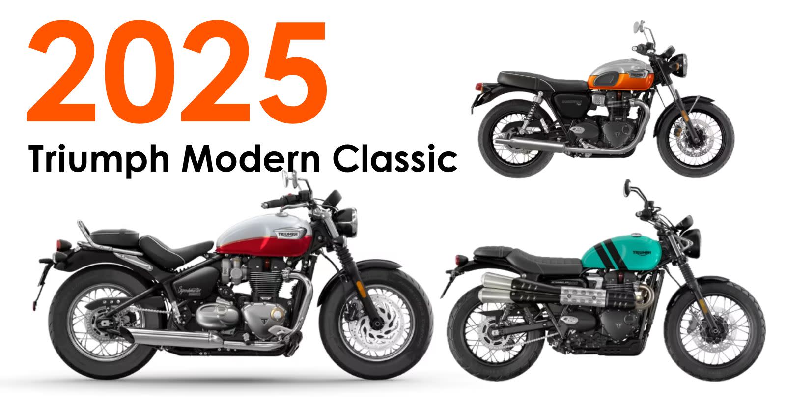 2025 Triumph Modern Classic Line Up Prices Announced: New Colours Added!