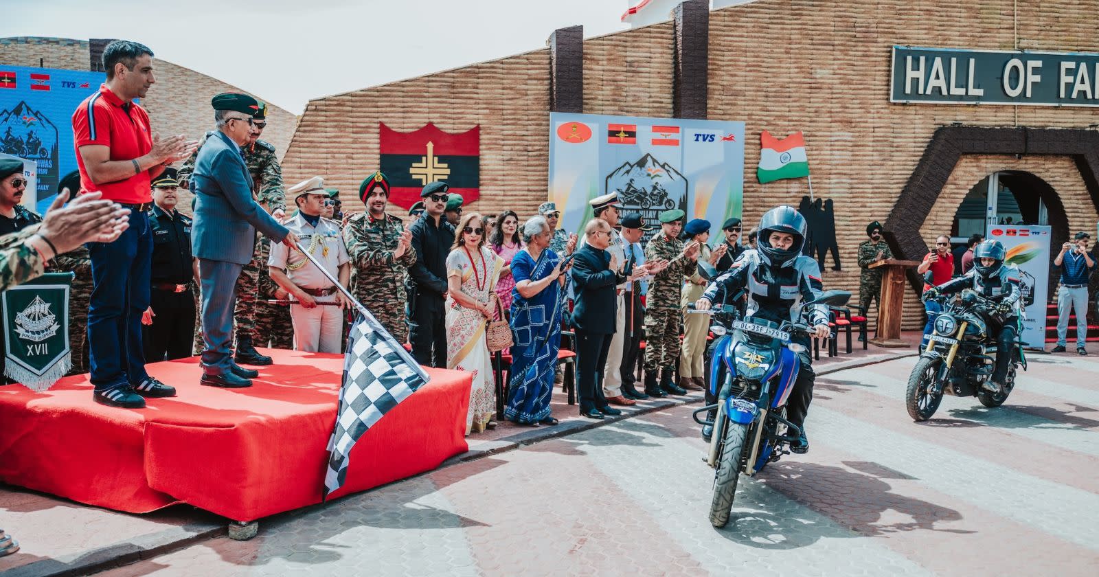 TVS Flags Off All-Women Bike Rally To Commemorate Kargil Vijay Diwas
