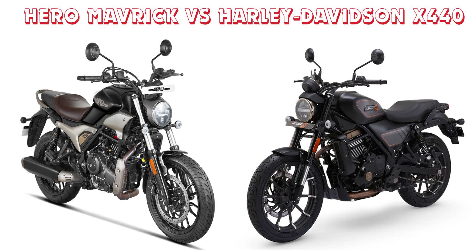 Hero Mavrick 440 vs Harley-Davidson X440: Spec Comparison