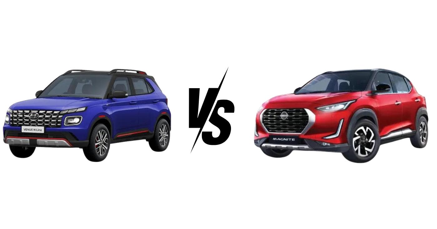 Nissan Magnite vs Hyundai Venue N Line: SUV Comparison Nissan Magnite vs Hyundai Venue N Line: SUV Comparison