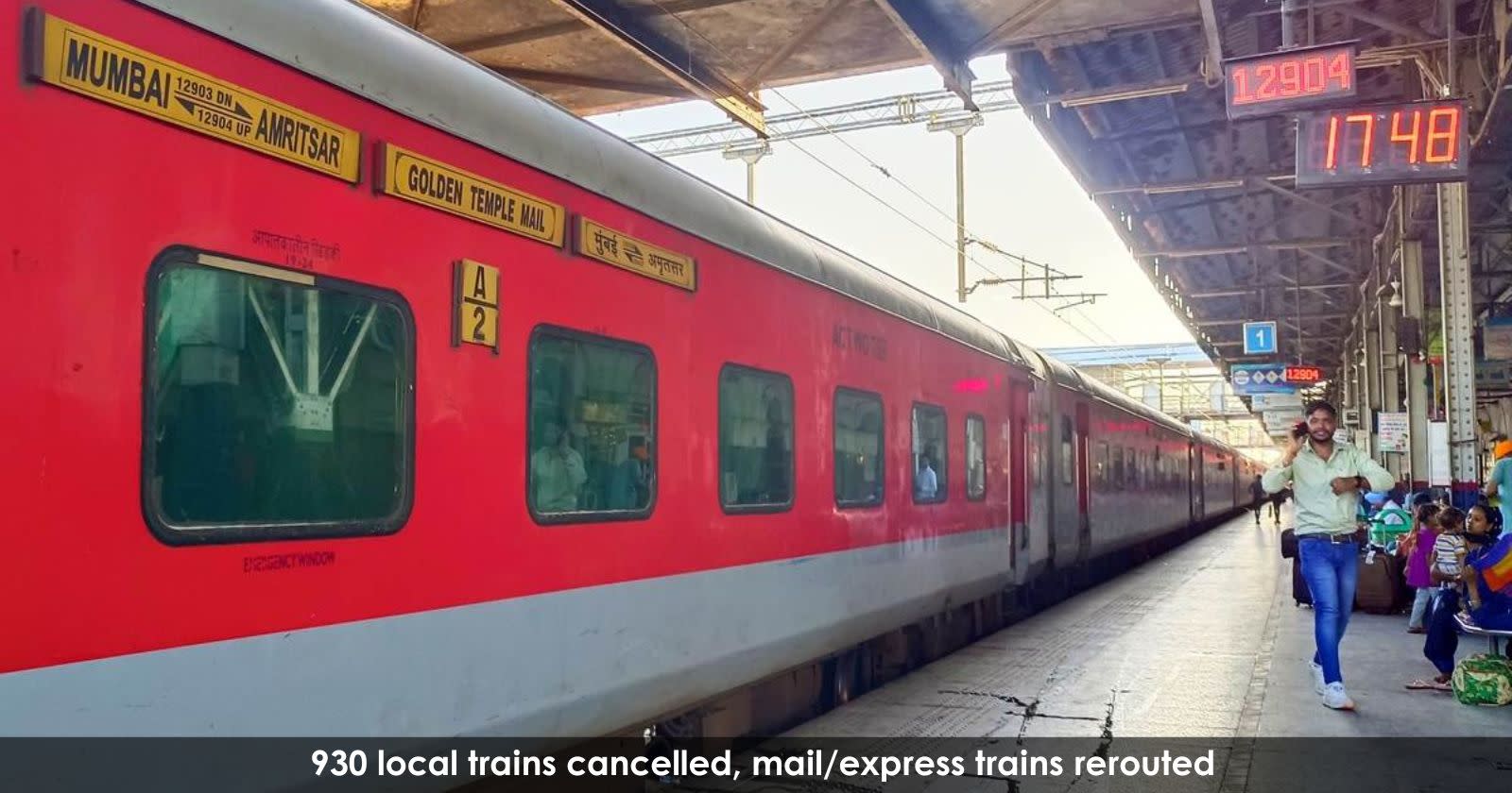 Mumbai Braces for Mega Block With 930 Trains Cancelled & 63-Hr Shutdown