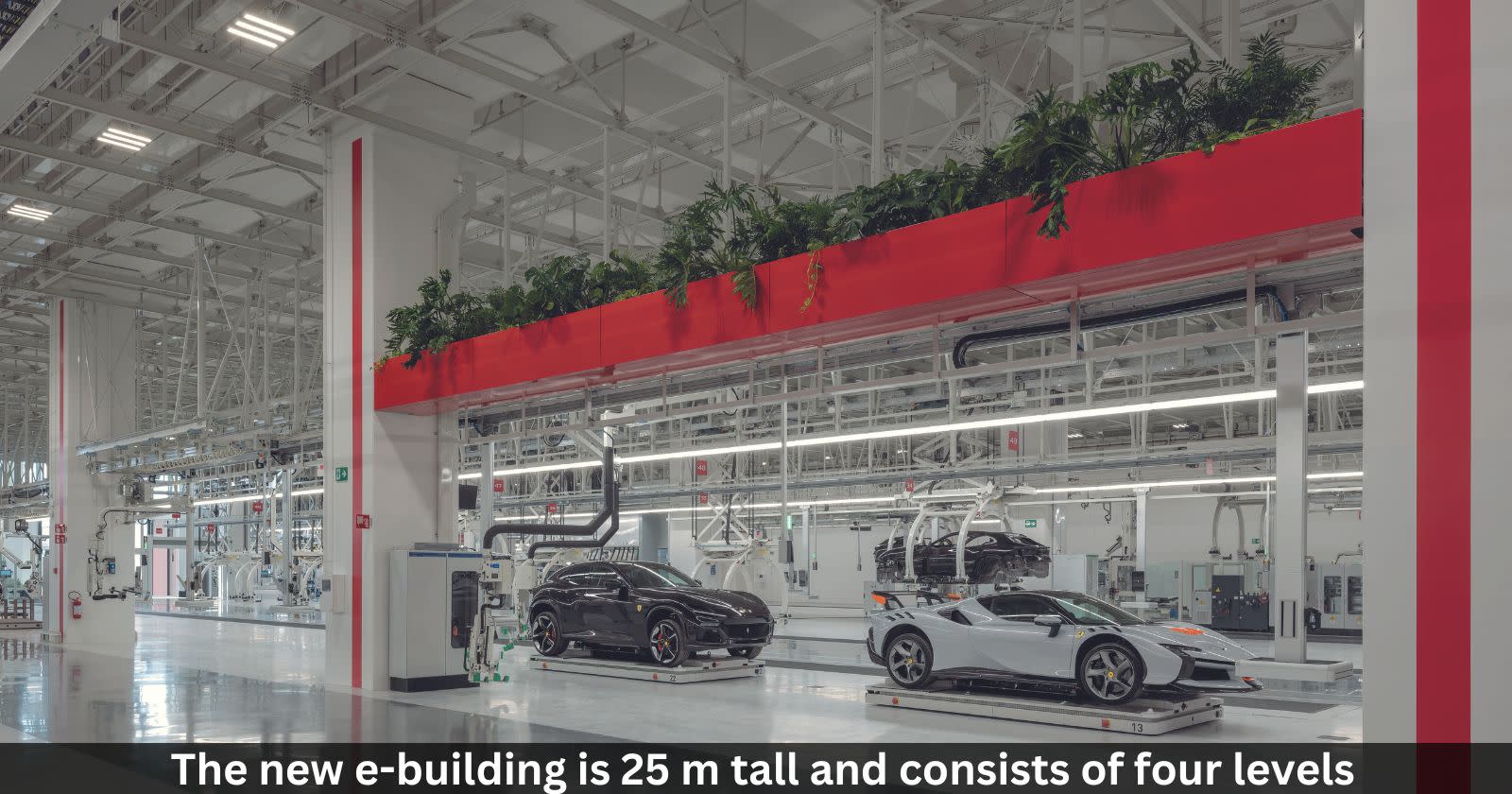 Ferrari Unveils New E-Building In Maranello, Italy