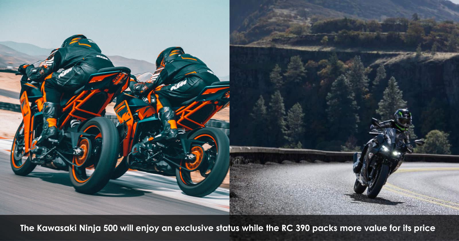 Kawasaki Ninja 500 vs KTM RC 390: Image Gallery