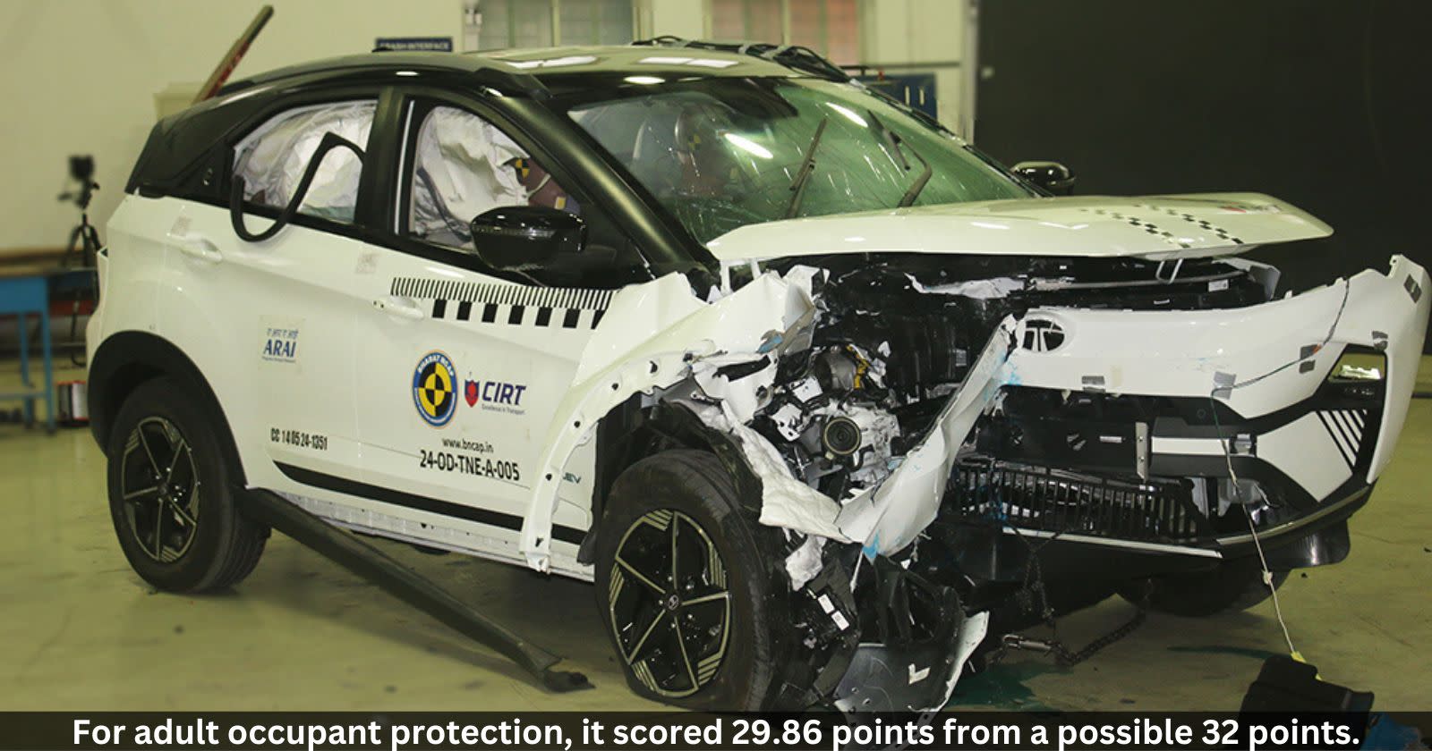 Tata Nexon.ev Secures A Perfect Score In Bharat NCAP Crash Test Results