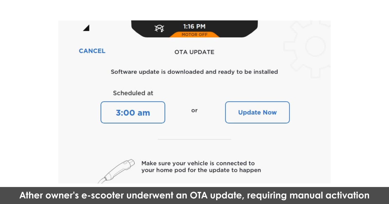 Ather Software Update Causes Man To Run Late For Office