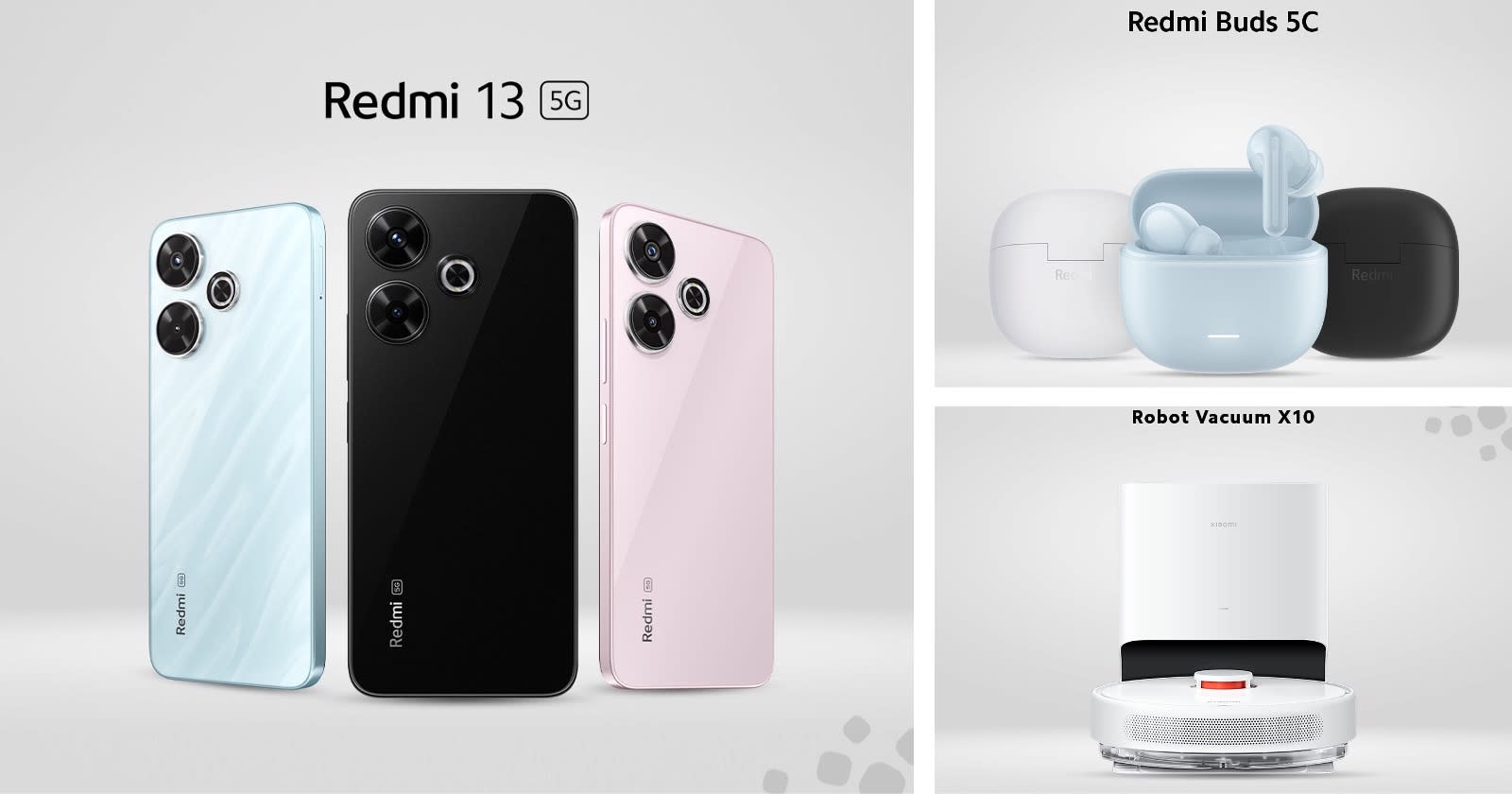 Xiaomi Redmi 13, Buds 5C, Robot Vacuum X10 Launched on 10th Anniversary