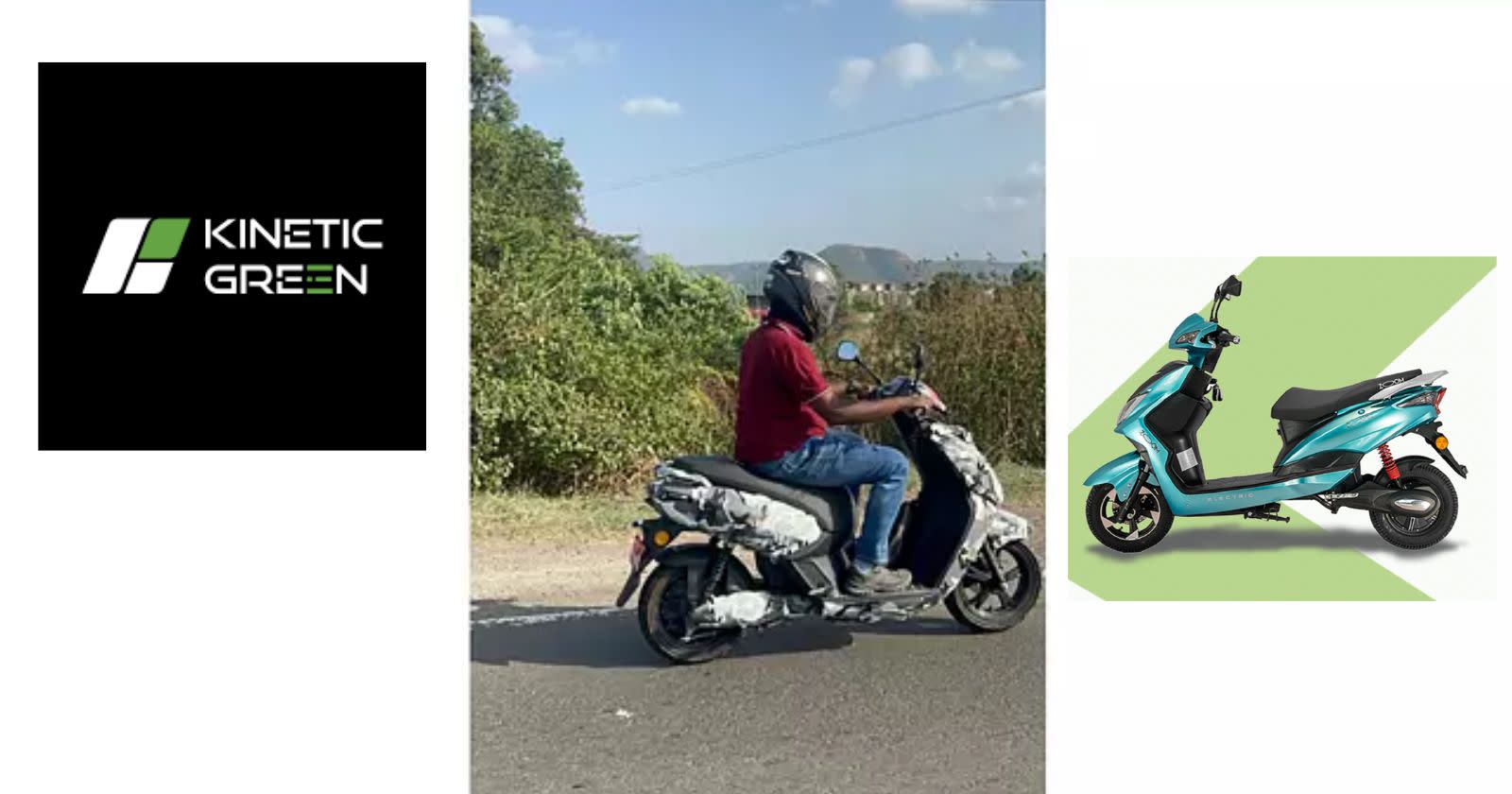 Kinetic Green Electric Scooter Spotted Testing Near Pune