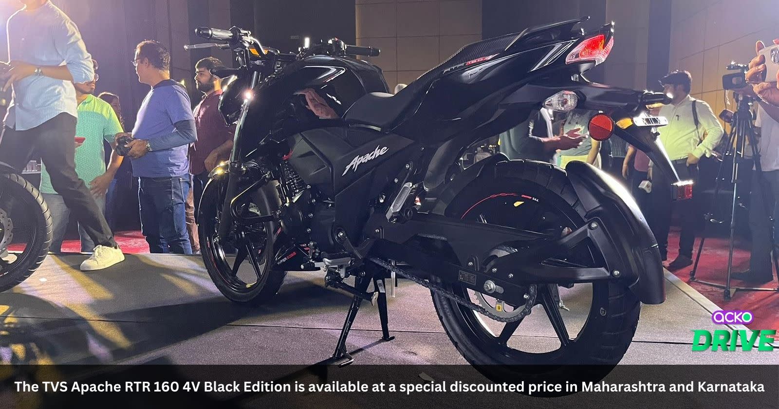 Tvs Apache Rtr 160 4v Black Edition Image Gallery