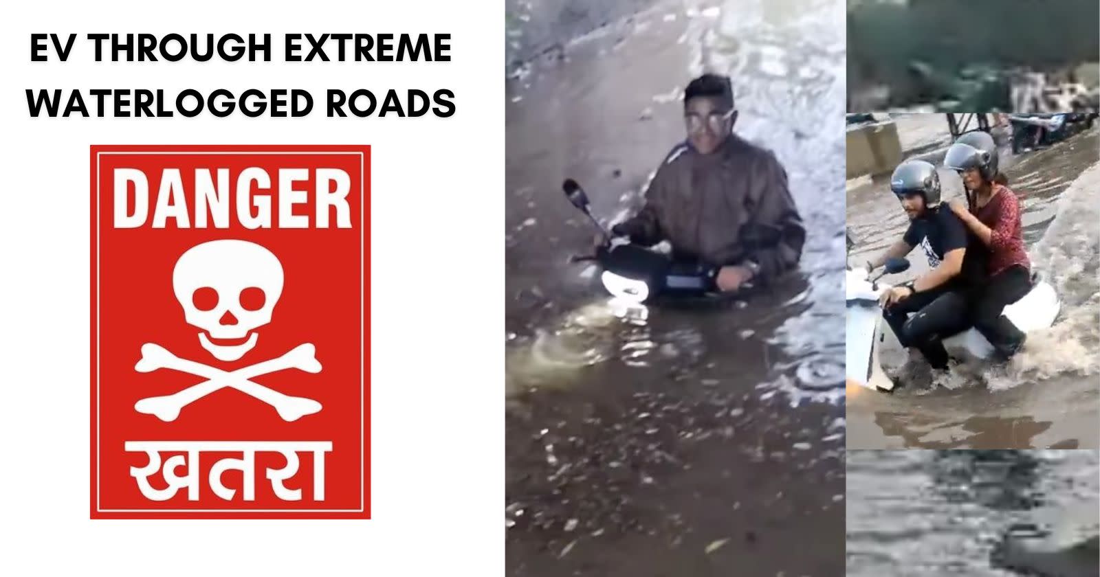 Avoid Riding An EV Through Extreme Waterlogged Roads, Dangers Explained